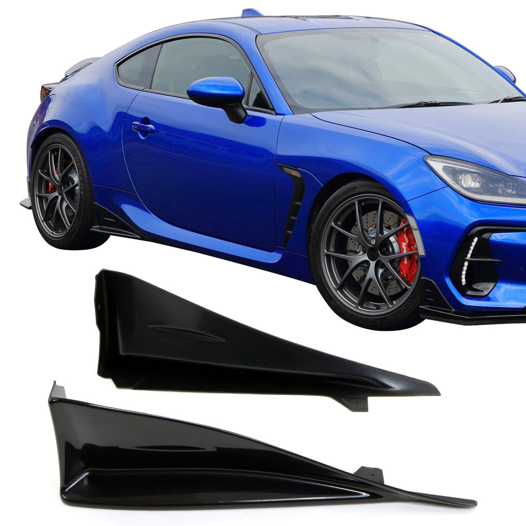 22-23 Subaru BRZ Toyota GR86 STI Rear Side Skirts Strakes Splash Corne ...