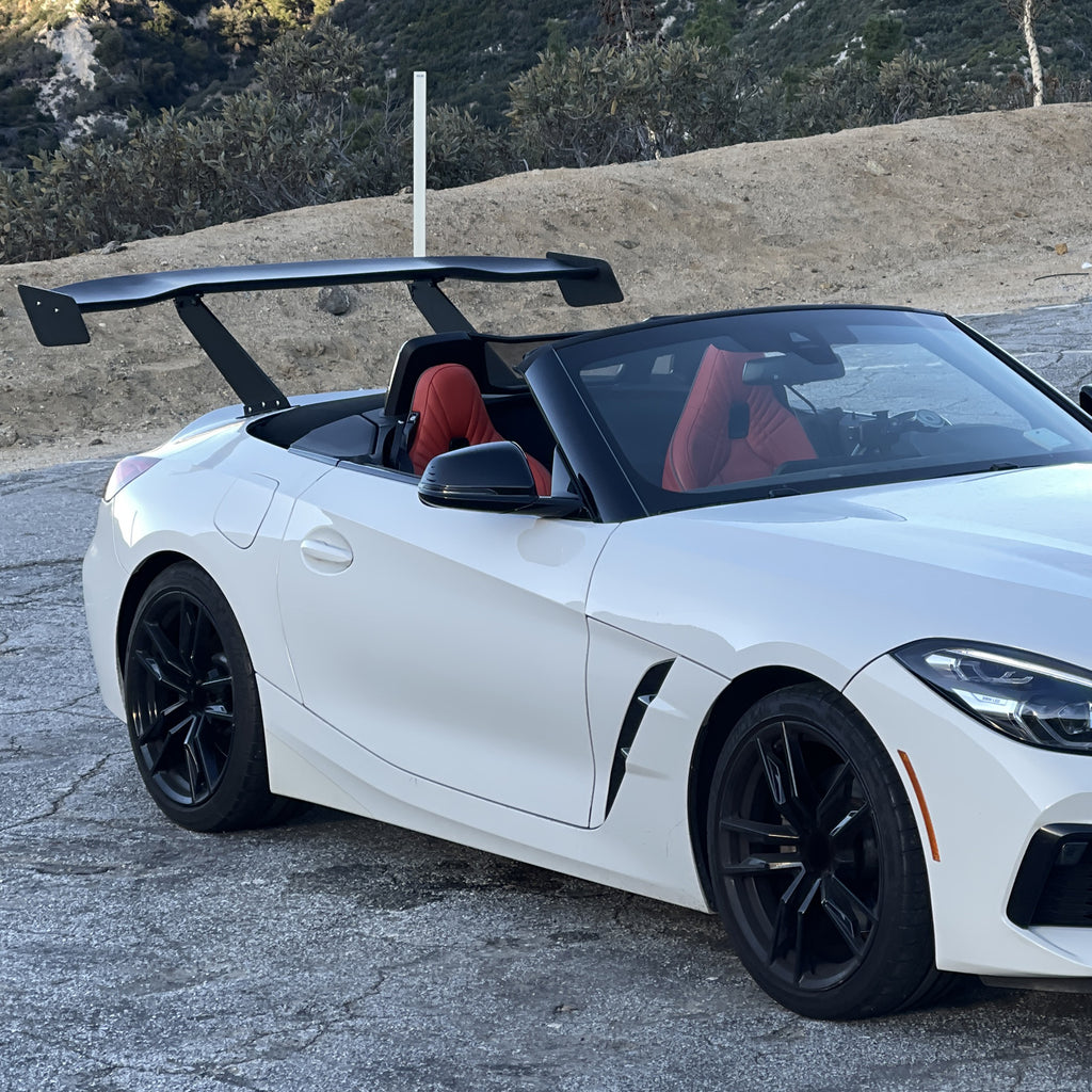 Universal 57 Inch GT Adjustable Trunk Spoiler V1 Brackets V4D Legs + S ...