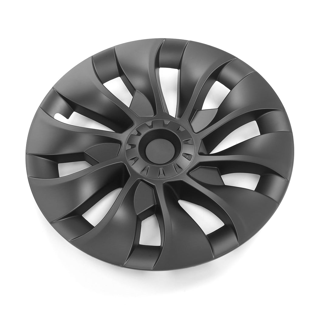 17-23 Tesla Model 3 18'' Cyclone Wheel Hubcaps Rim Covers Matte Black ...