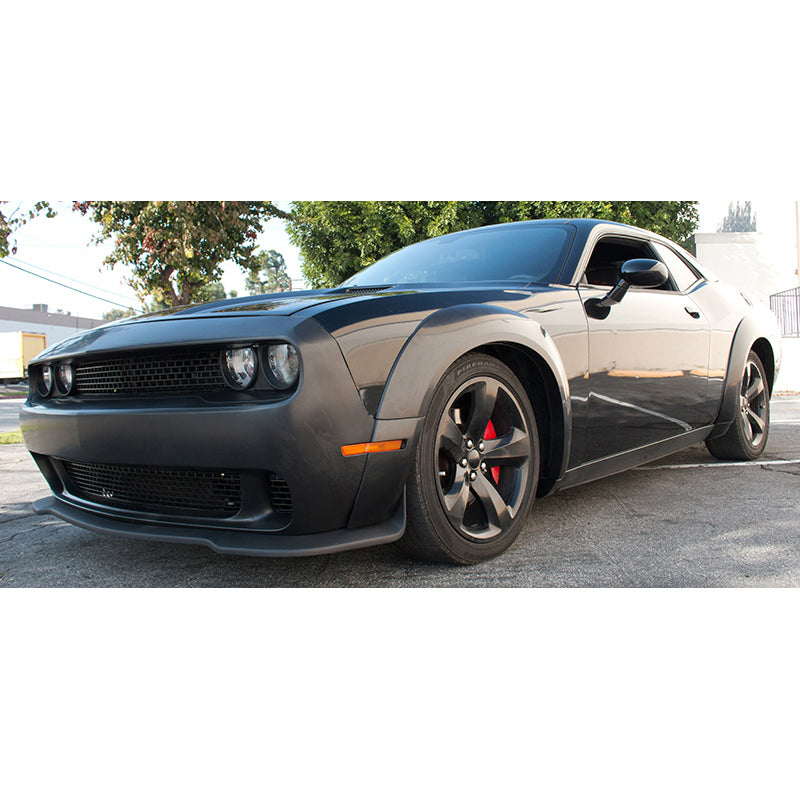08-14 Dodge Challenger Front Bumper w/ Lip + Rear Bumper w/ V4 Diffuse ...