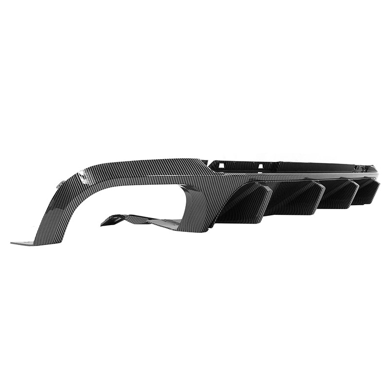 13-14 Ford Mustang GT500 Rear Diffuser Lip W/ V3 Fin - Carbon Fiber Pr ...