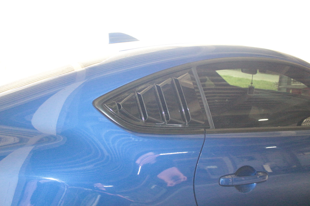 22-23 Subaru BRZ Toyota GR86 IK Style Rear Side Quarter Window Louvers ...