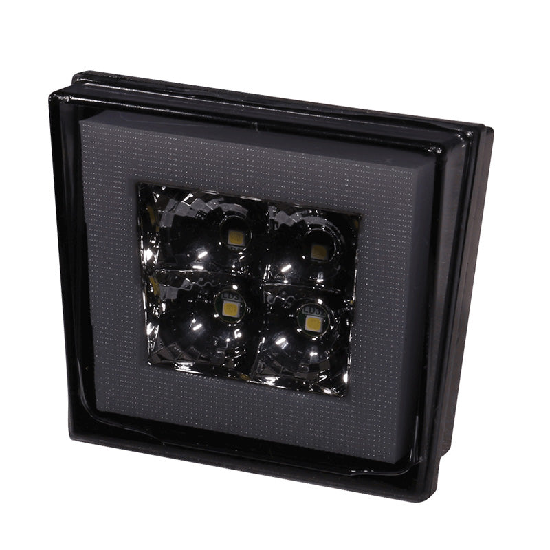 Universal Square Smoke LED Rear Tail Third 3RD Brake Lights Stop Safet ...