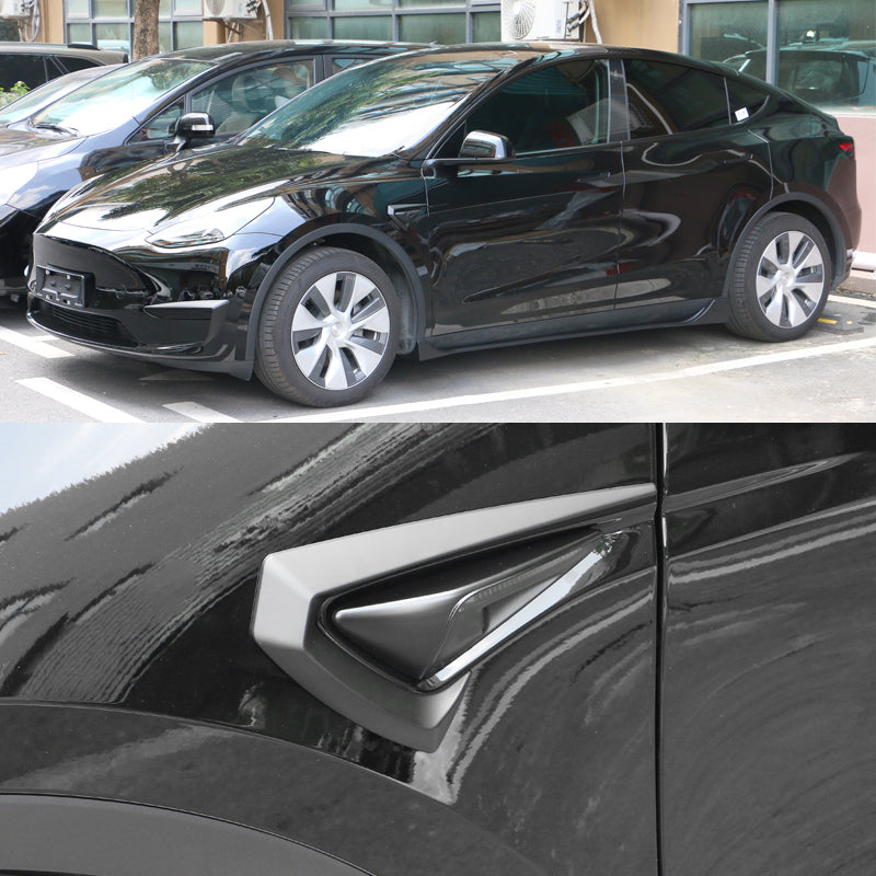 20-23 Tesla Model Y Side Fender Camera Vent Cover Decor Trim - Matte B ...
