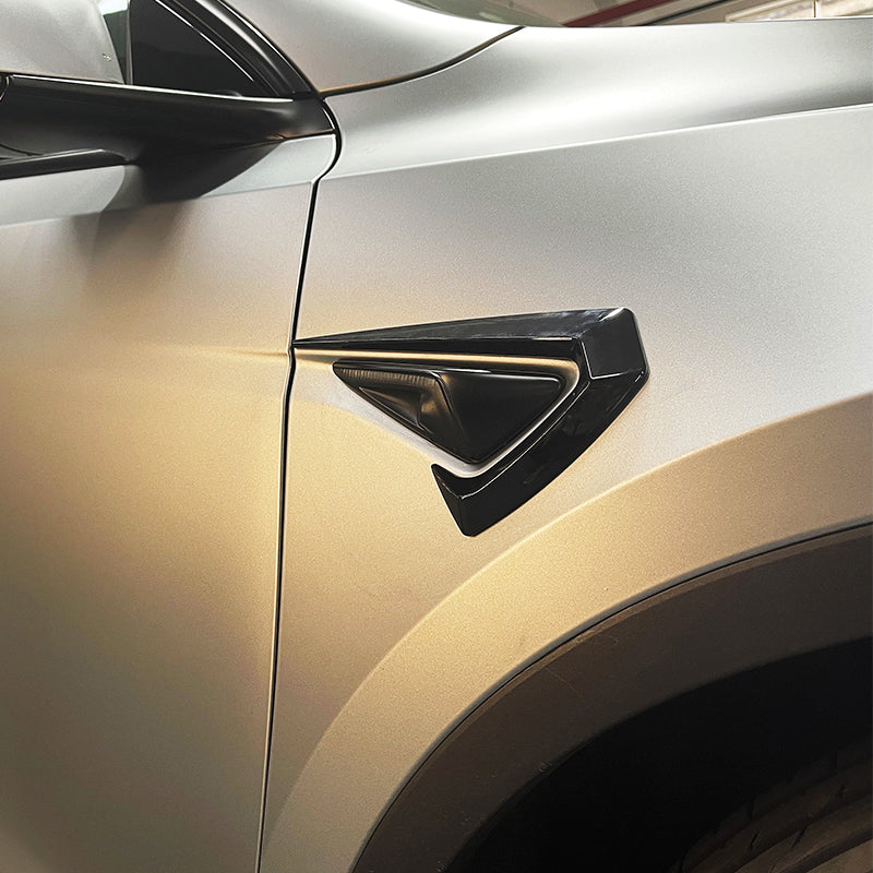 20-23 Tesla Model Y Side Fender Camera Vent Cover Decor Trim - Gloss B ...