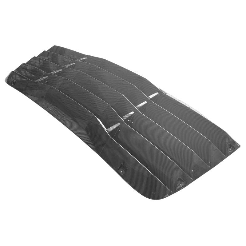 08-22 Dodge Challenger V2 Style Rear Window Louver Cover - Carbon Fibe ...